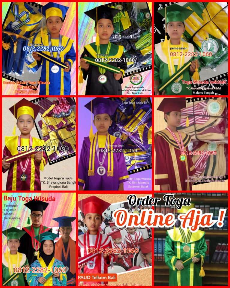 Jual Toga Wisuda Anak SD : Lengkap, Murah, dan Berkualitas